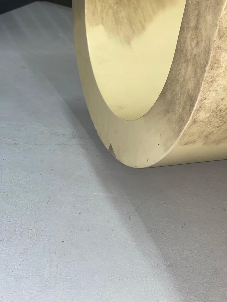 Faux Parchment Scroll Coffee Table For Sale at 1stDibs