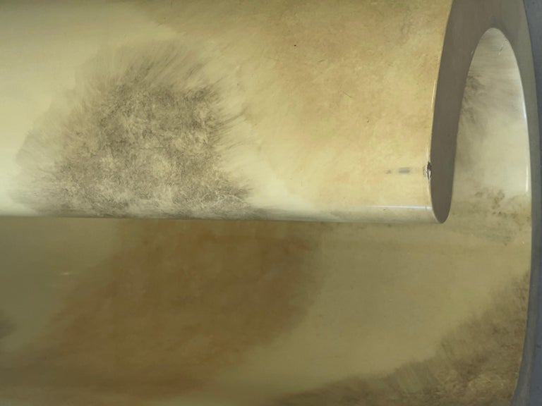 Faux Parchment Scroll Coffee Table For Sale at 1stDibs