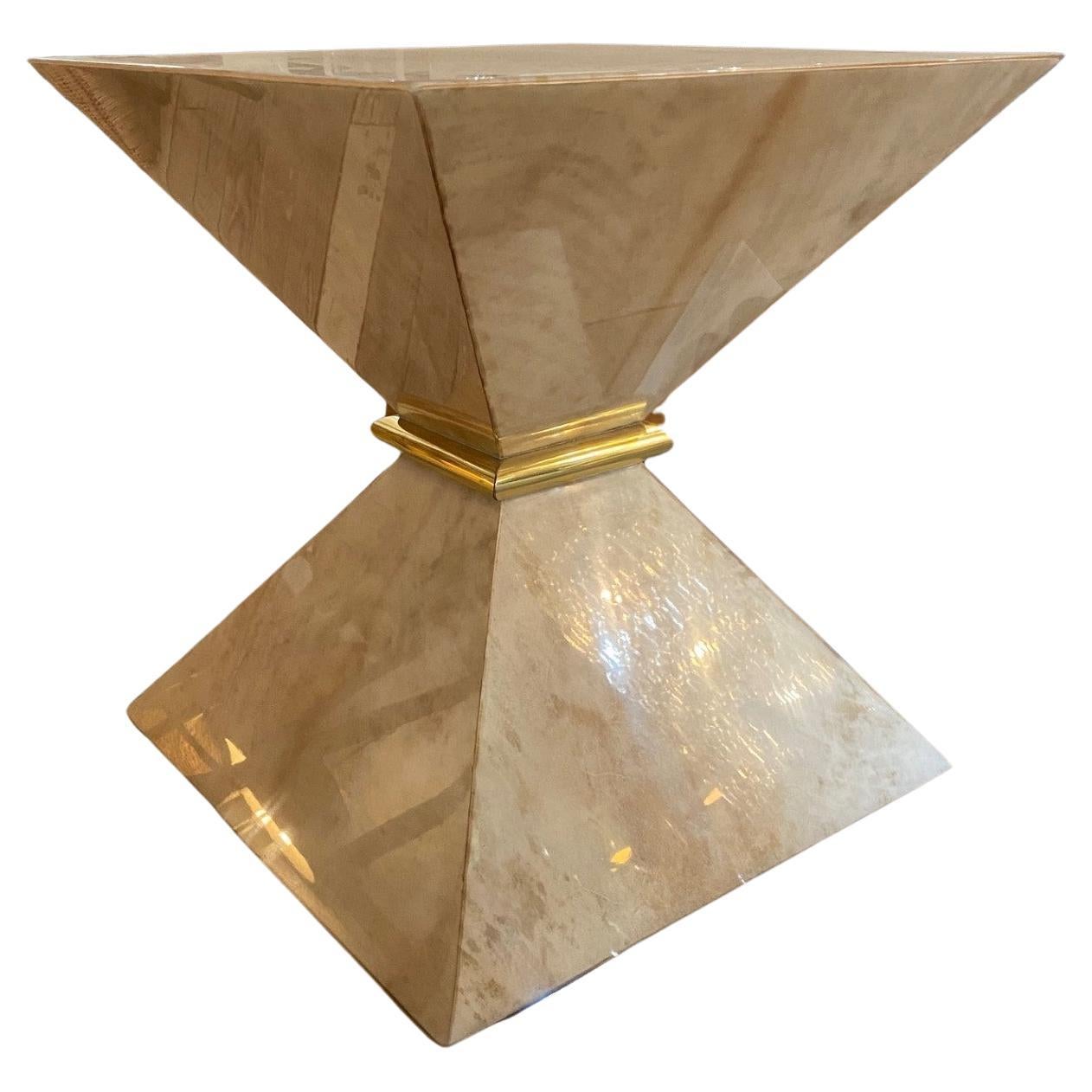 Parchment Side Table For Sale at 1stDibs