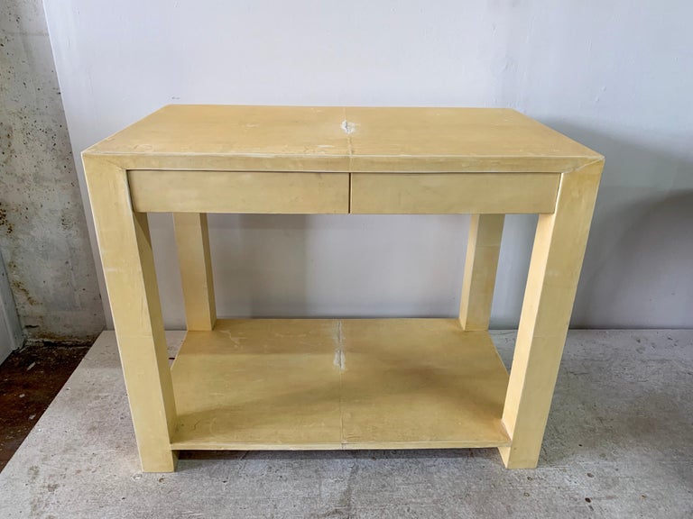 Parchment Table in the Manner of JMF For Sale at 1stDibs