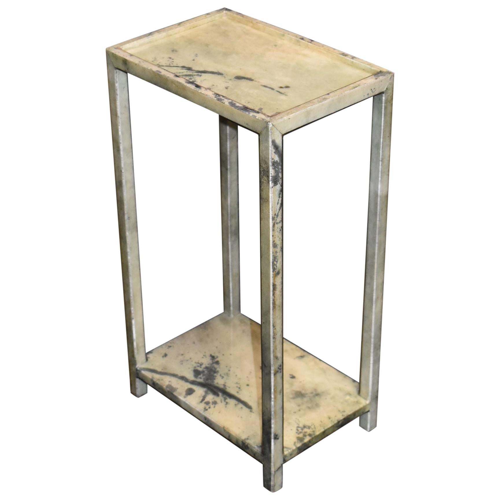 French 2-Tier metal Side Table at 1stDibs