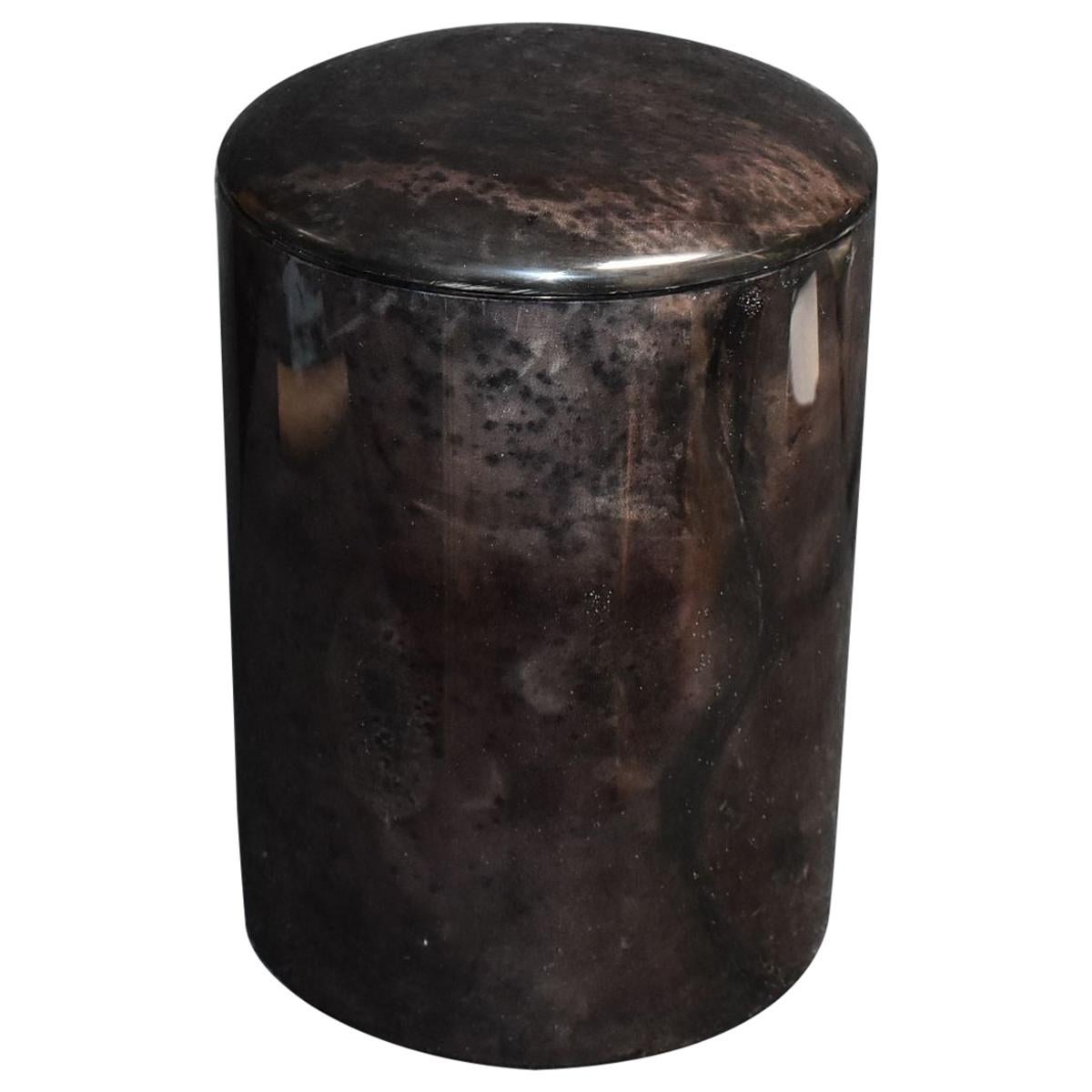 Parchment Waste Basket at 1stDibs
