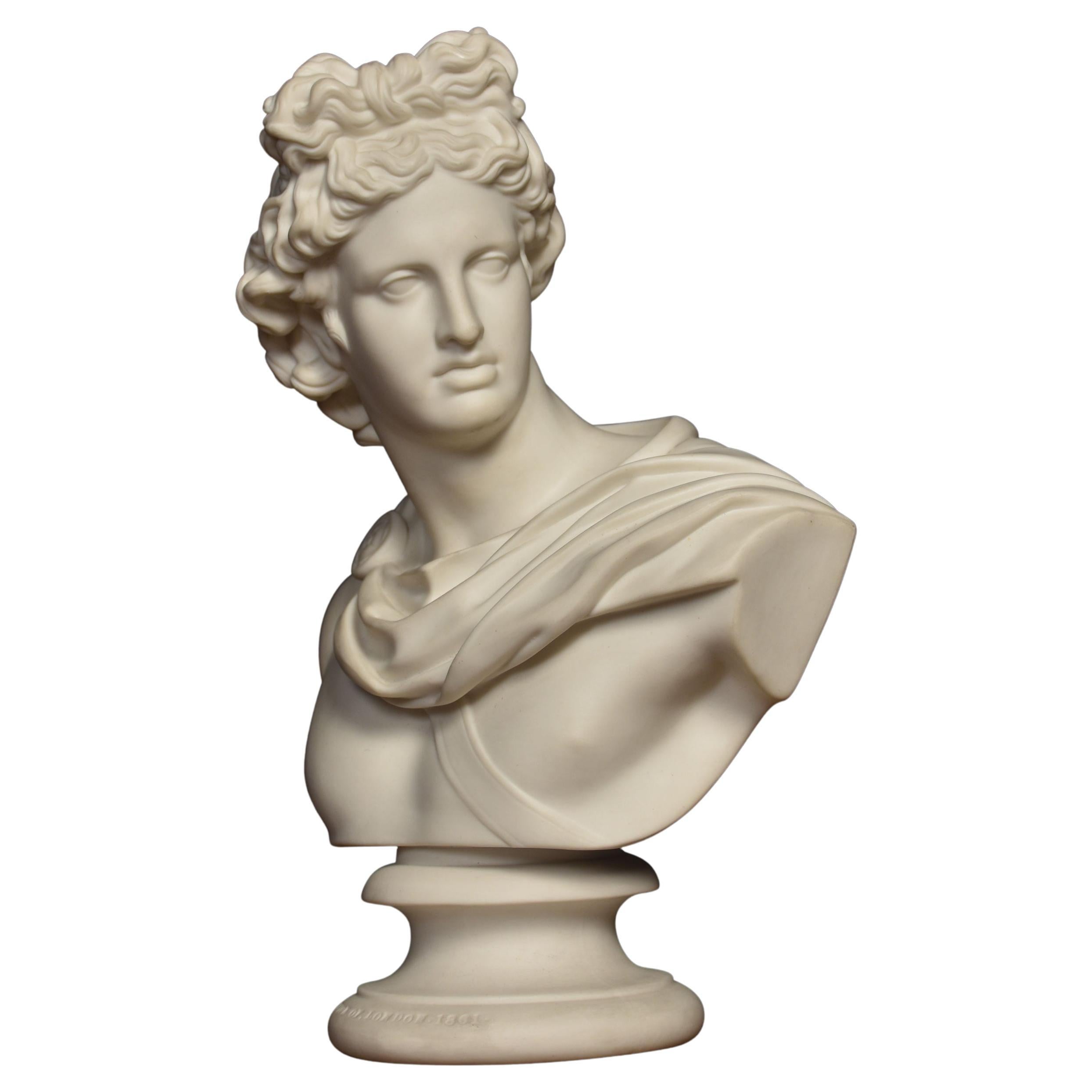 Parianware Bust of Apollo at 1stDibs | bust of apollo, бустоф