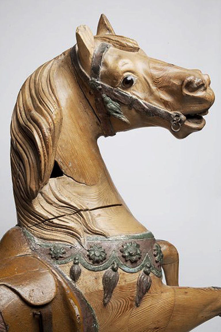 Paris 1890 Maison Bayole Rampant Carousel Horse For Sale at 1stDibs