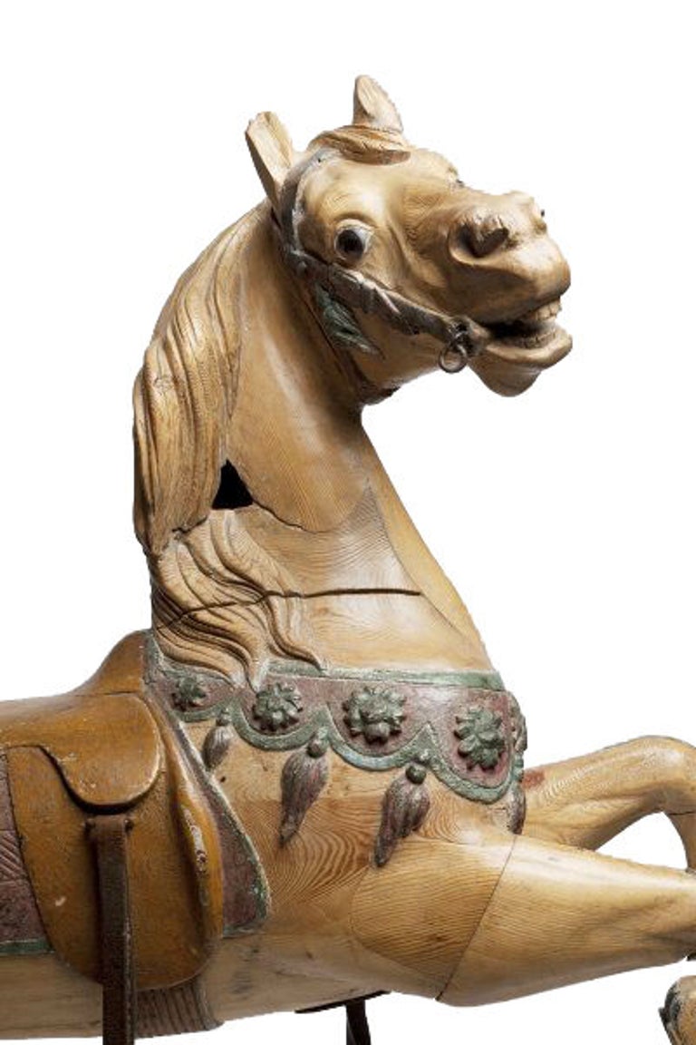 Paris 1890 Maison Bayole Rampant Carousel Horse For Sale at 1stDibs