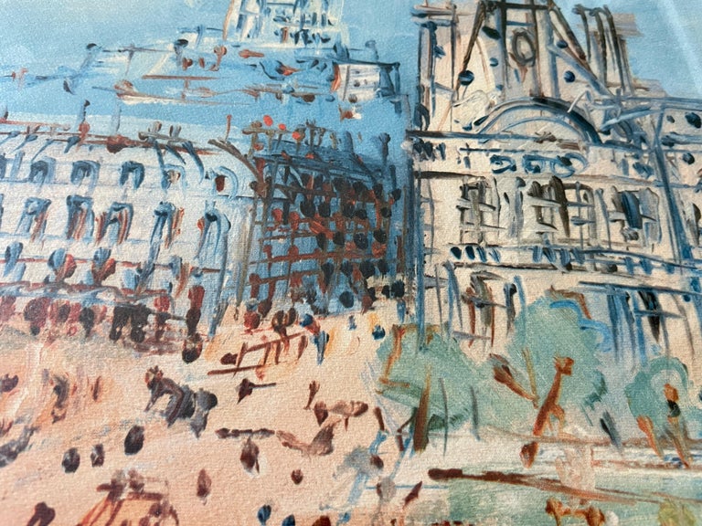 Paris Illustration Scene Lithograph by Jean Dufy For Sale at 1stDibs