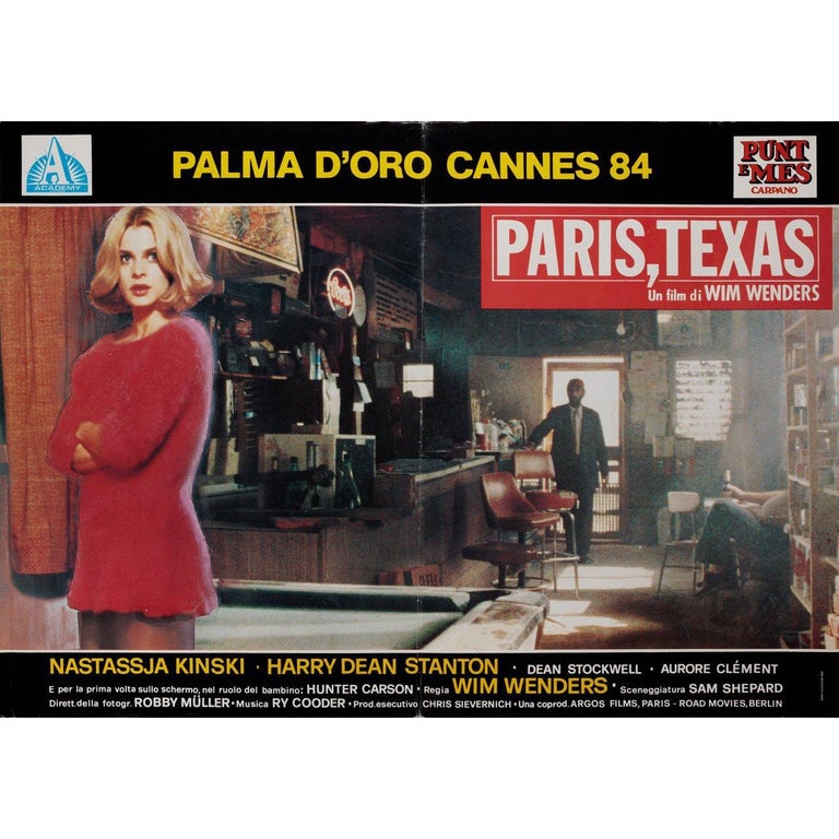 Paris, Texas 1984 Italian Fotobusta Film Poster For Sale at 1stDibs