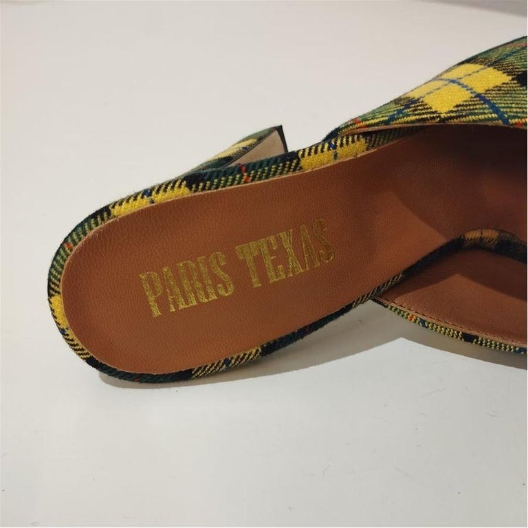 Paris Texas Tartan shoe size 38 For Sale at 1stDibs