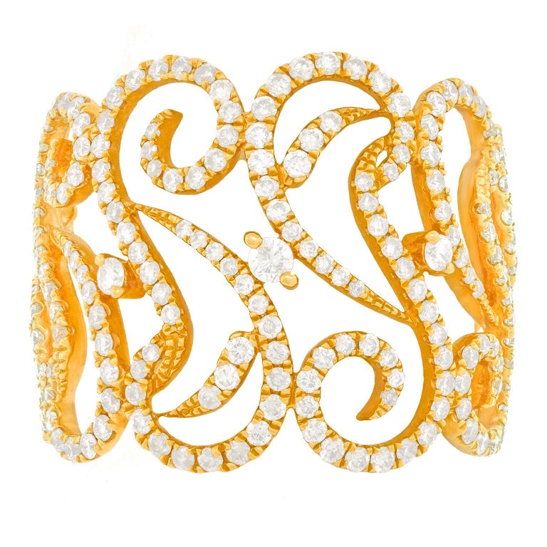 Parisian 18k Gold Fantasy Ring For Sale at 1stDibs