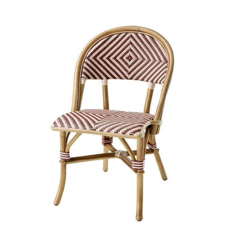 Parisian Café Red Chair in Natural Rattan at 1stDibs | paris chairs sale
