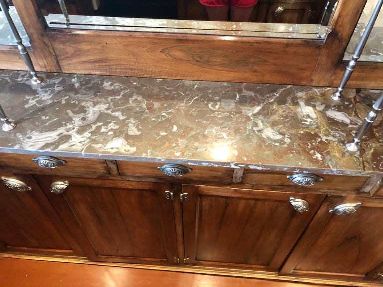 Parisian French Bar Authentic Pewter Marble Wood Sink Beer Tap Water ...