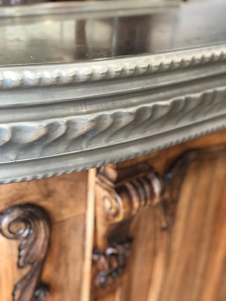 Parisian French Bar Authentic Pewter Marble Wood Sink Beer Tap Water ...