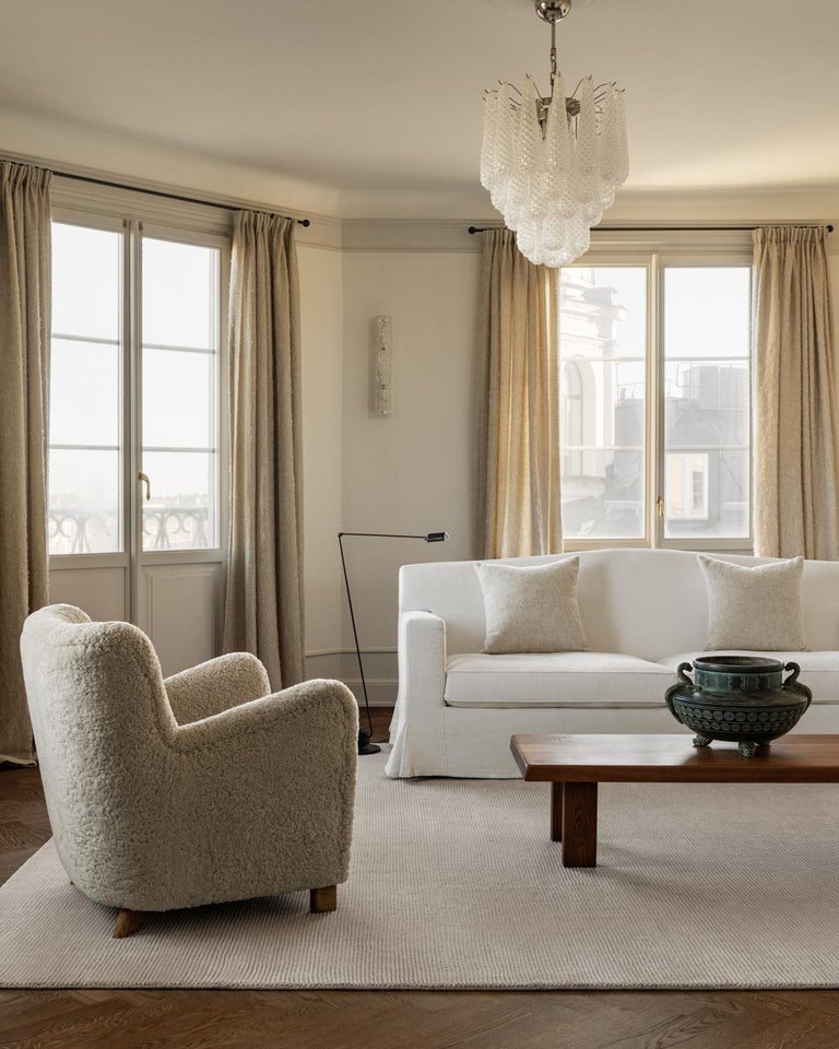 Park Oatmeal, Wool Cut Pile Rug For Sale at 1stDibs