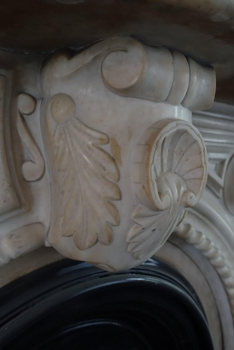Park Slope Brooklyn Italianate Statuary Marble Mantel For Sale at 1stDibs