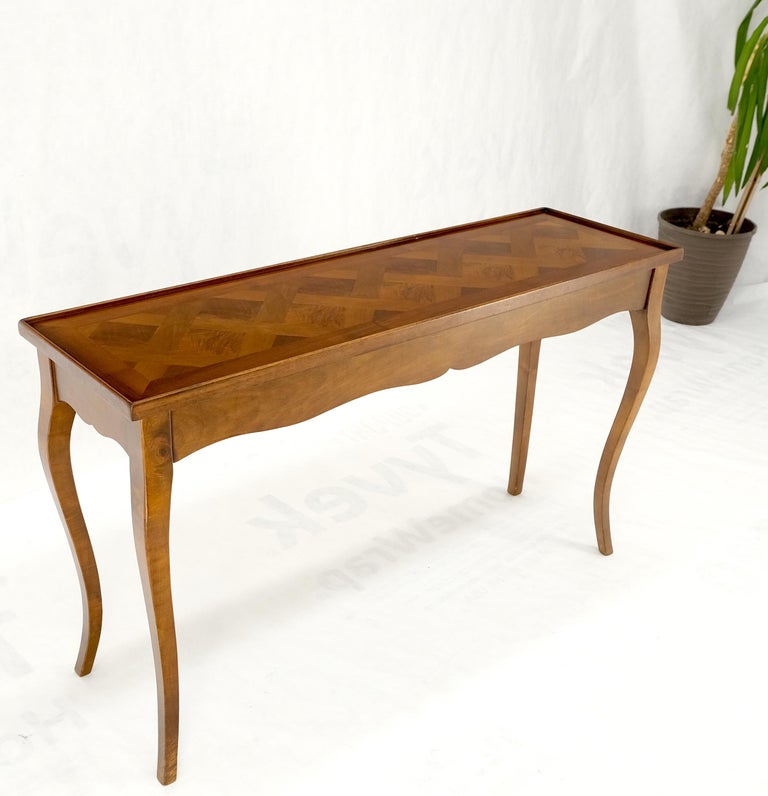 Parquetry Top Cabriole Leg Decorative Italian Modern Walnut Console ...