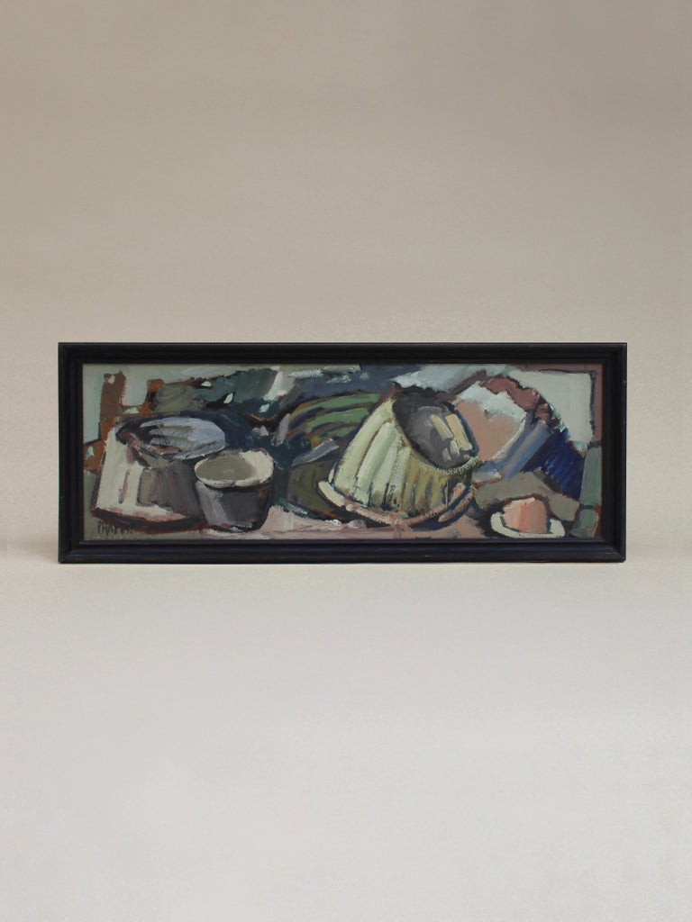 Pars - Large Still Life Oil on Board, Pars 1965 For Sale at 1stDibs