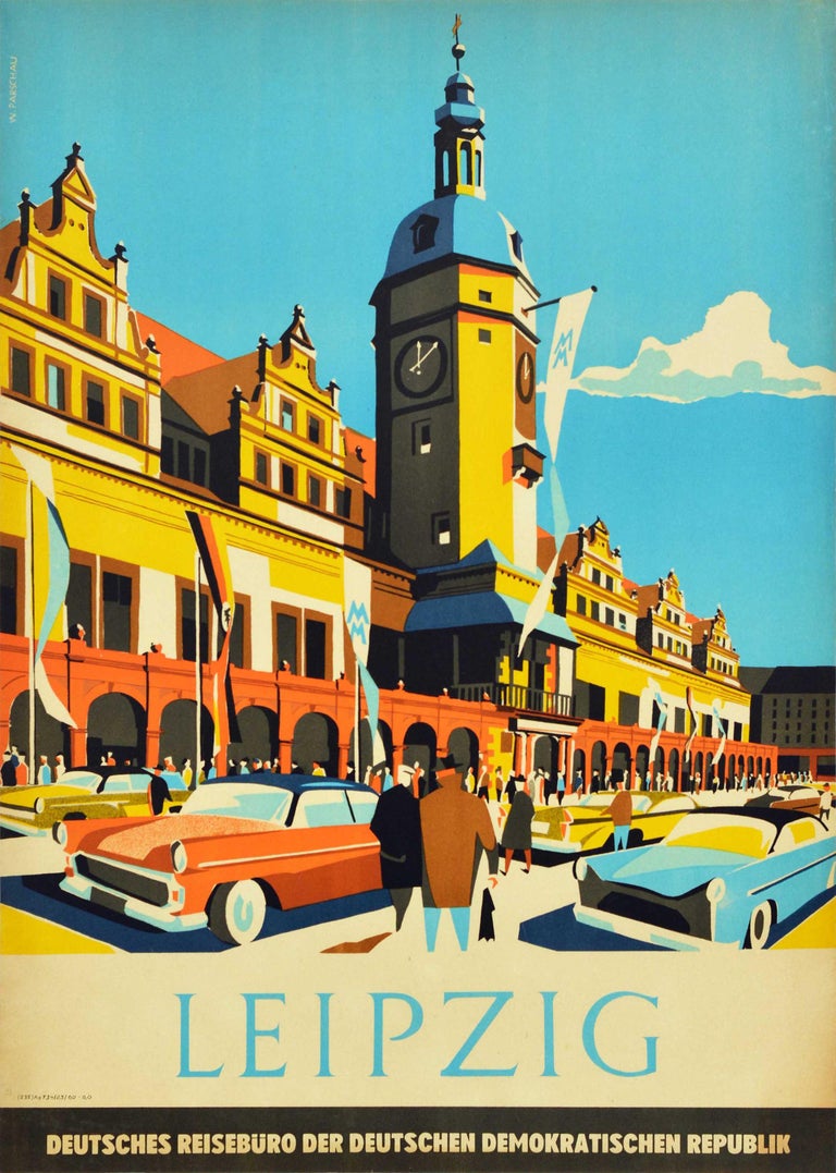 Parschau - Original Vintage Poster Leipzig Trade Fair MM DDR Germany ...