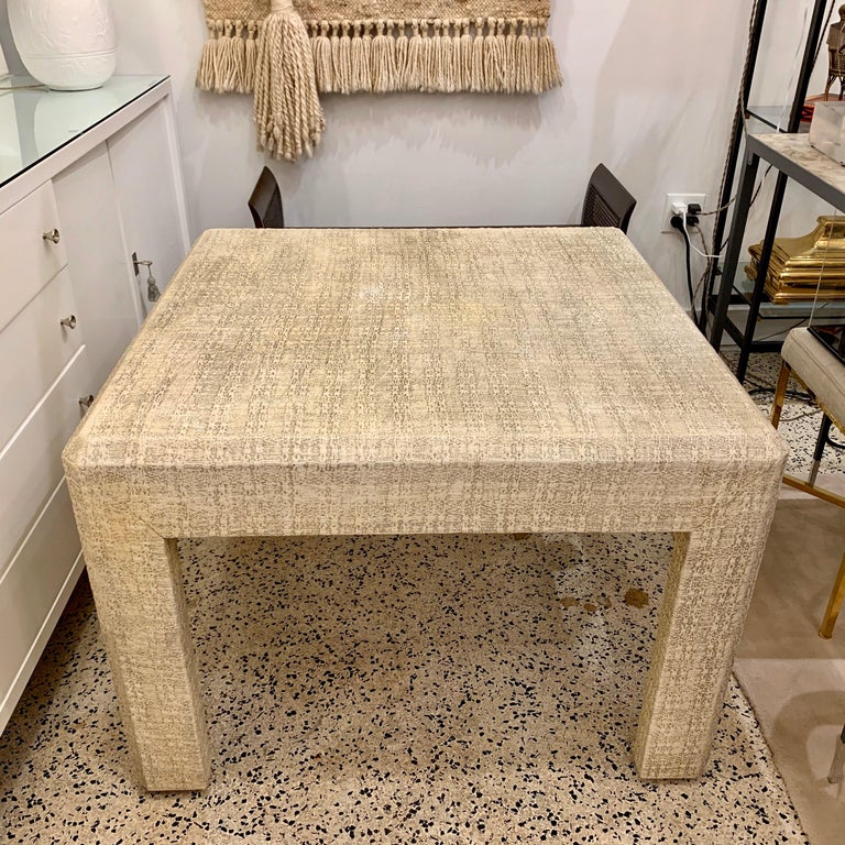 Parsons Low Game/Side Table Clad in Grasscloth at 1stDibs | grasscloth ...