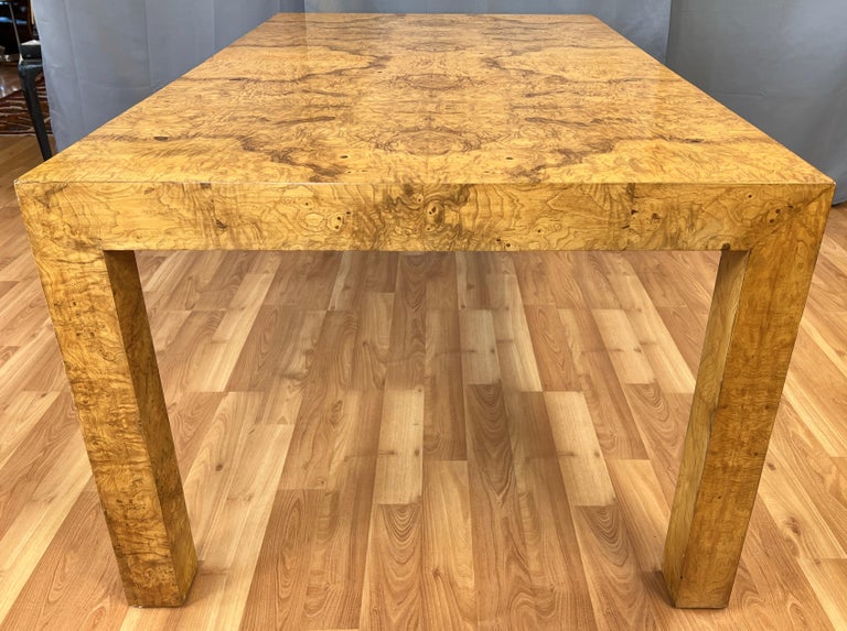 Parsons Maple Burl Dining Table Designed by Milo Baughman at 1stDibs ...