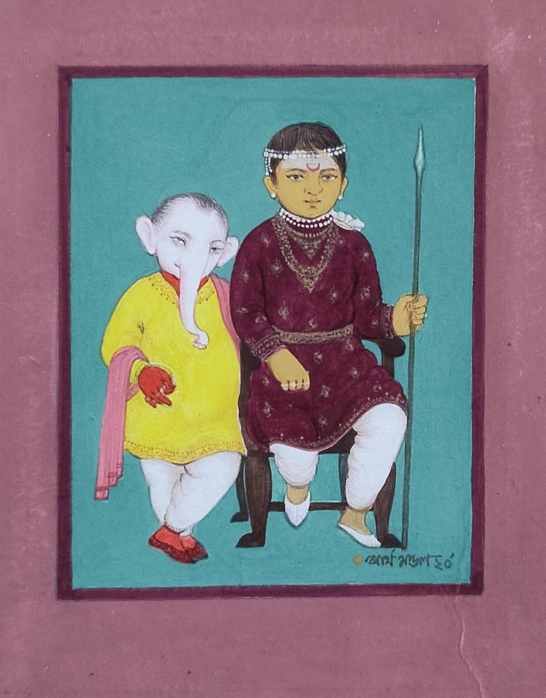 Partha Mondal - Ganesha in Deferent Mode #1 For Sale at 1stDibs