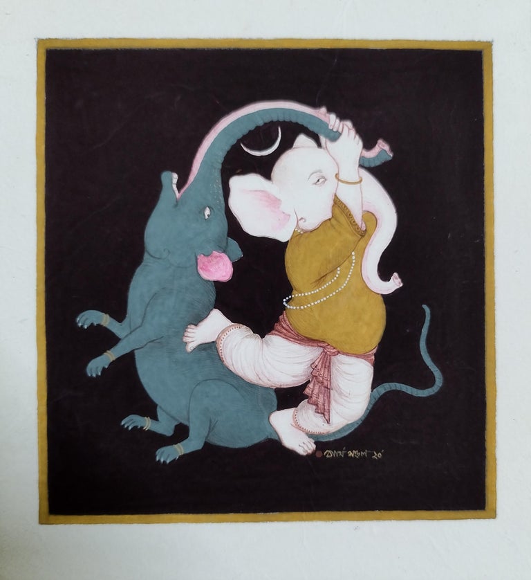 Partha Mondal - Ganesha in Deferent Mode #2 For Sale at 1stDibs