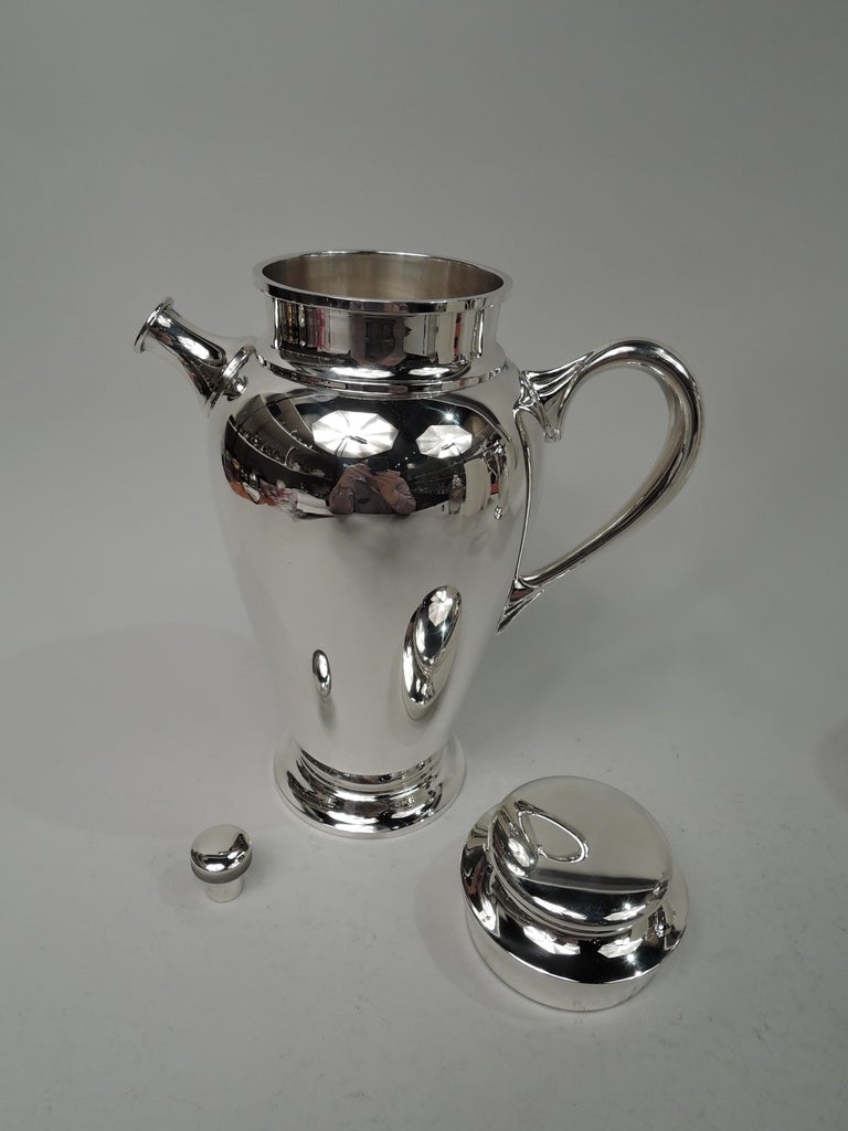 Party-Size American Art Deco Sterling Silver Cocktail Shaker For Sale ...