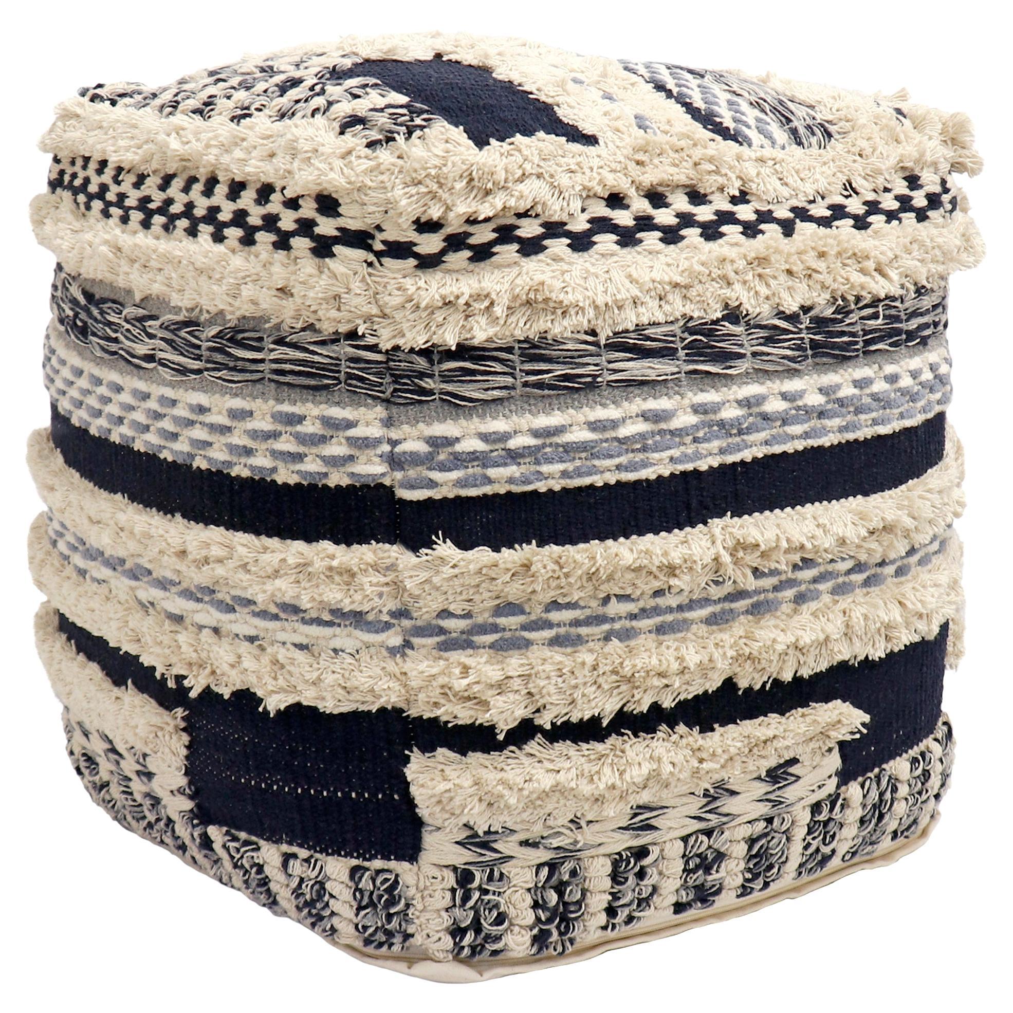 Middle Eastern Style Poufs with Tassels, Usa 1970s For Sale at 1stDibs
