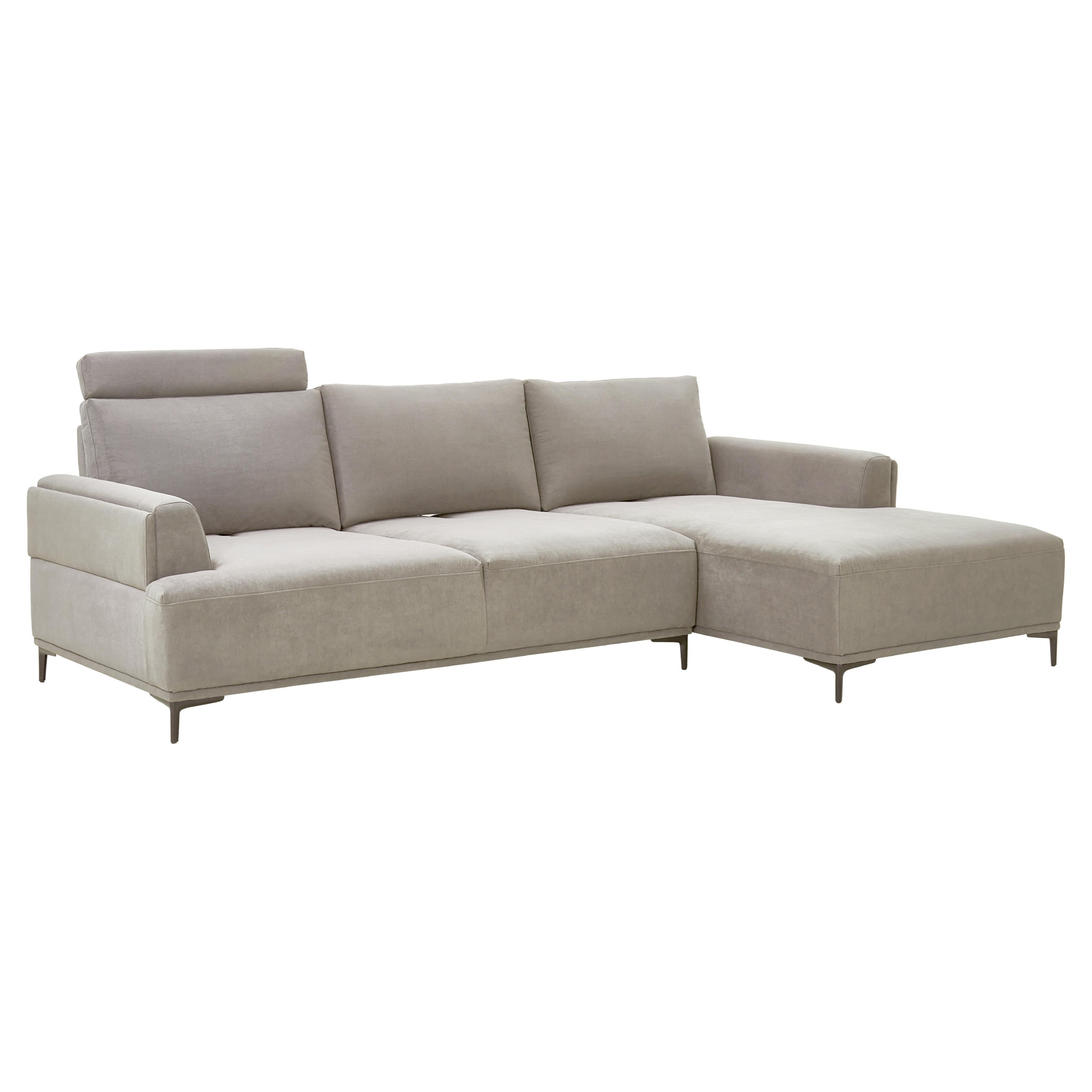 Pasargad Home Modern Bari Sectional Sofa with Push Back Functional For ...