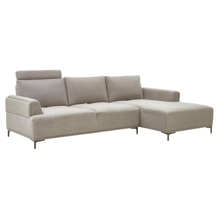 Pasargad Home Modern Lucca Sectional Sofa with Push Back Functional For Sale at 1stDibs