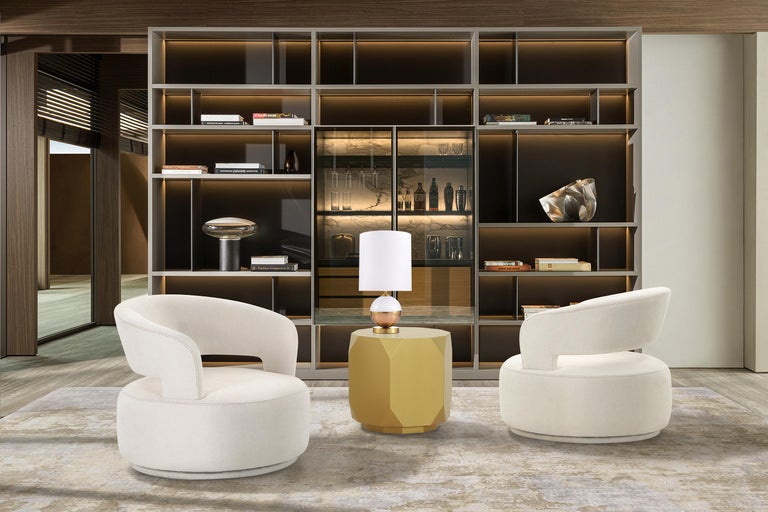 Pasargad Home Selva Design Wood Finish Side Table, Gold For Sale at 1stDibs