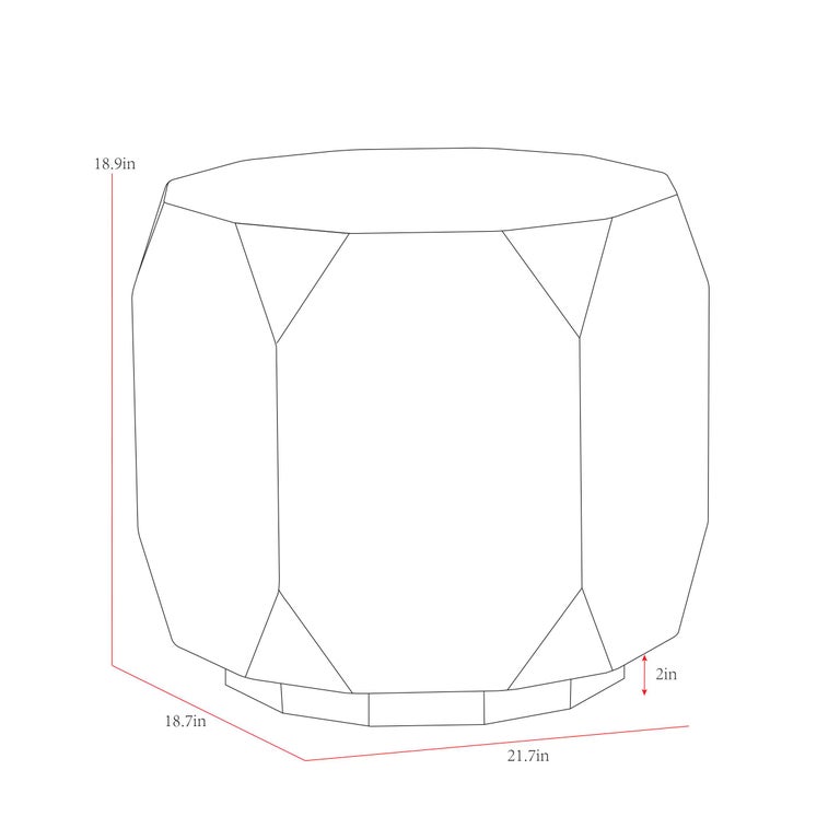 Pasargad Home Selva Design Wood Finish Side Table, Gold For Sale at 1stDibs