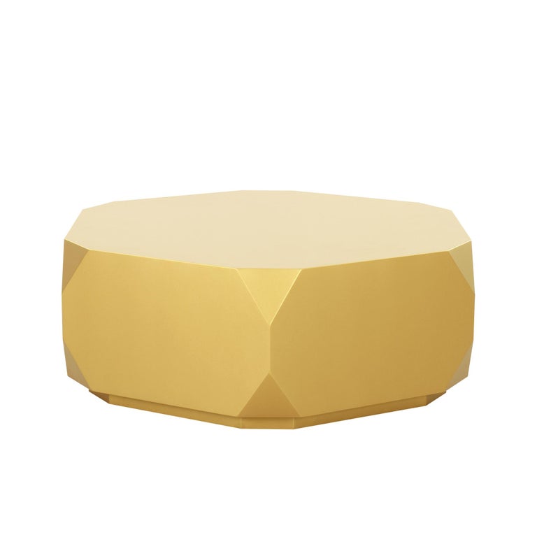 Pasargad Home Selva Design Wood Finish Coffee Table, Gold For Sale at ...