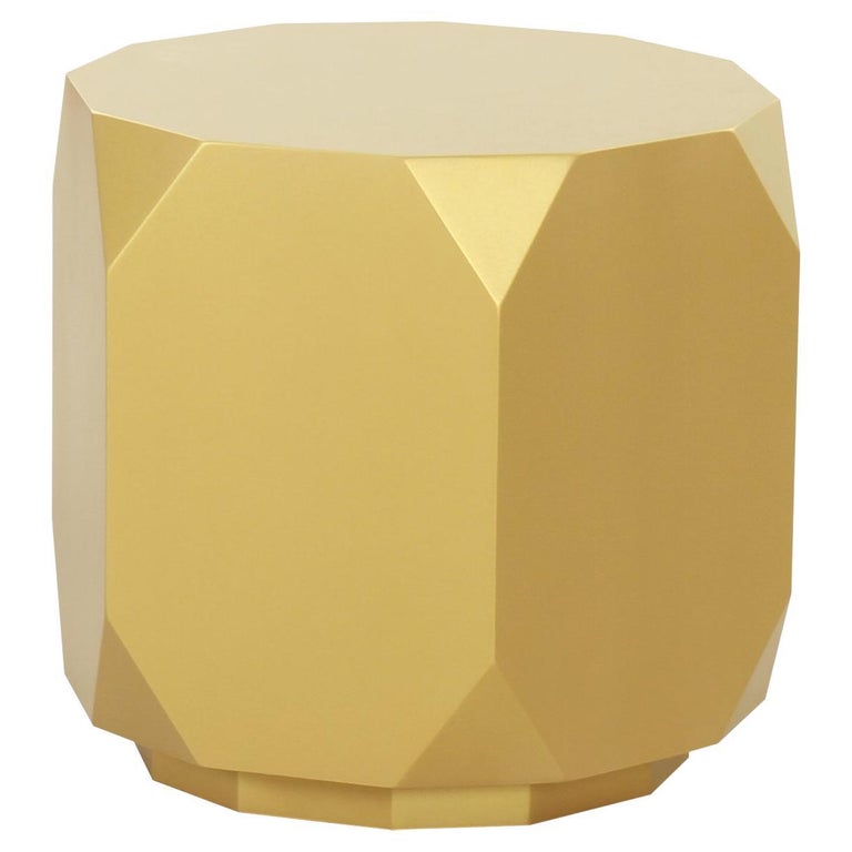 Pasargad Home Selva Design Wood Finish Side Table, Gold For Sale at 1stDibs