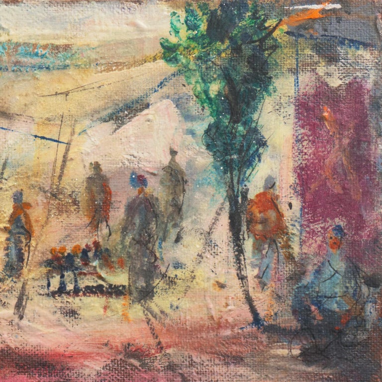 Pascal Cucaro, 1915-2003 - 'Market Scene', Sausalito, North Beach, San ...