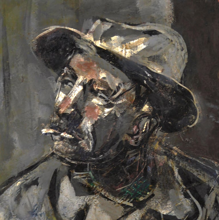 Pascal Cucaro, 1915-2003 - Mid Century Portrait of a Man With Hat ...