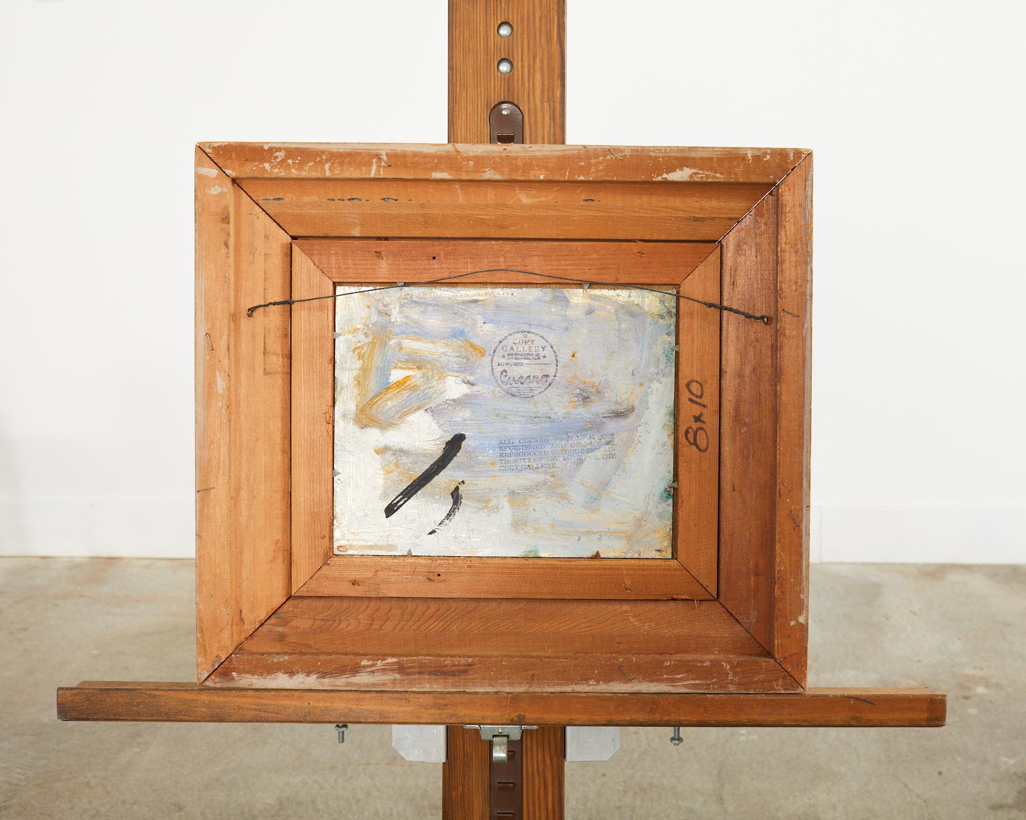 Pascal Cucaro Impressionist Painting Figures Boats on Water For Sale at ...