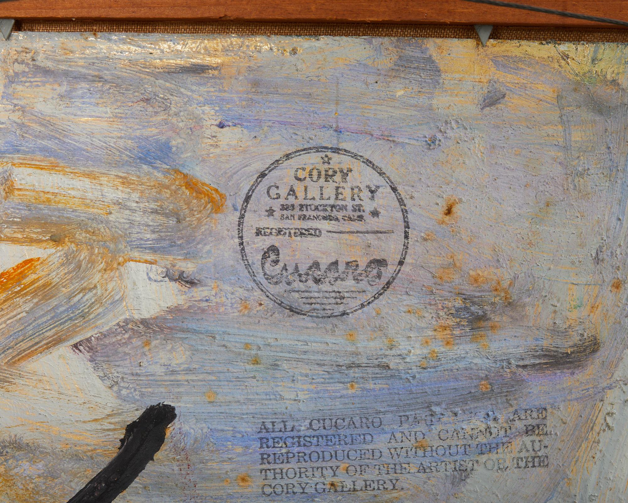 Pascal Cucaro Impressionist Painting Figures Boats on Water For Sale at ...