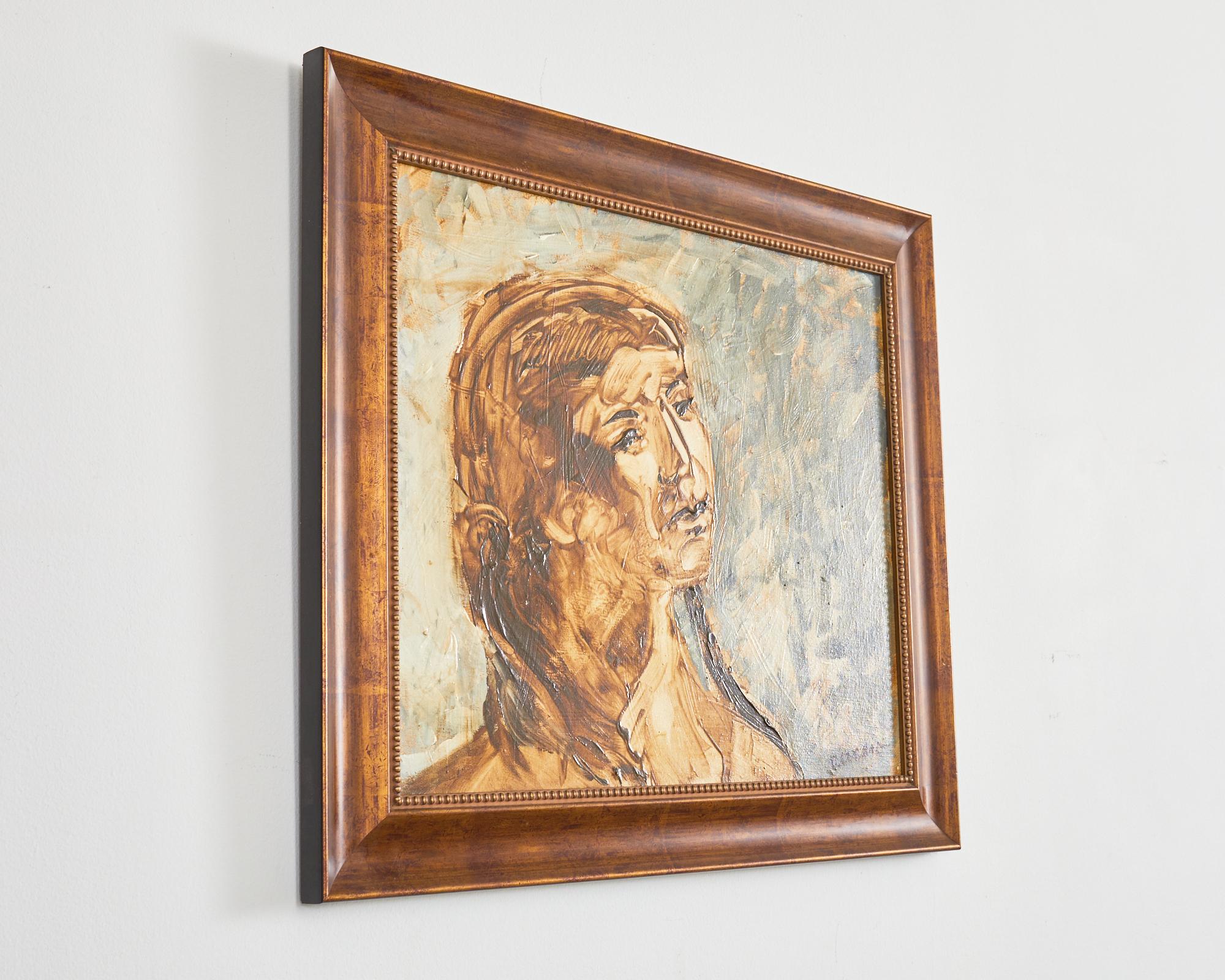 Pascal Cucaro, 1915-2003 Midcentury Portrait of a Woman For Sale at 1stDibs