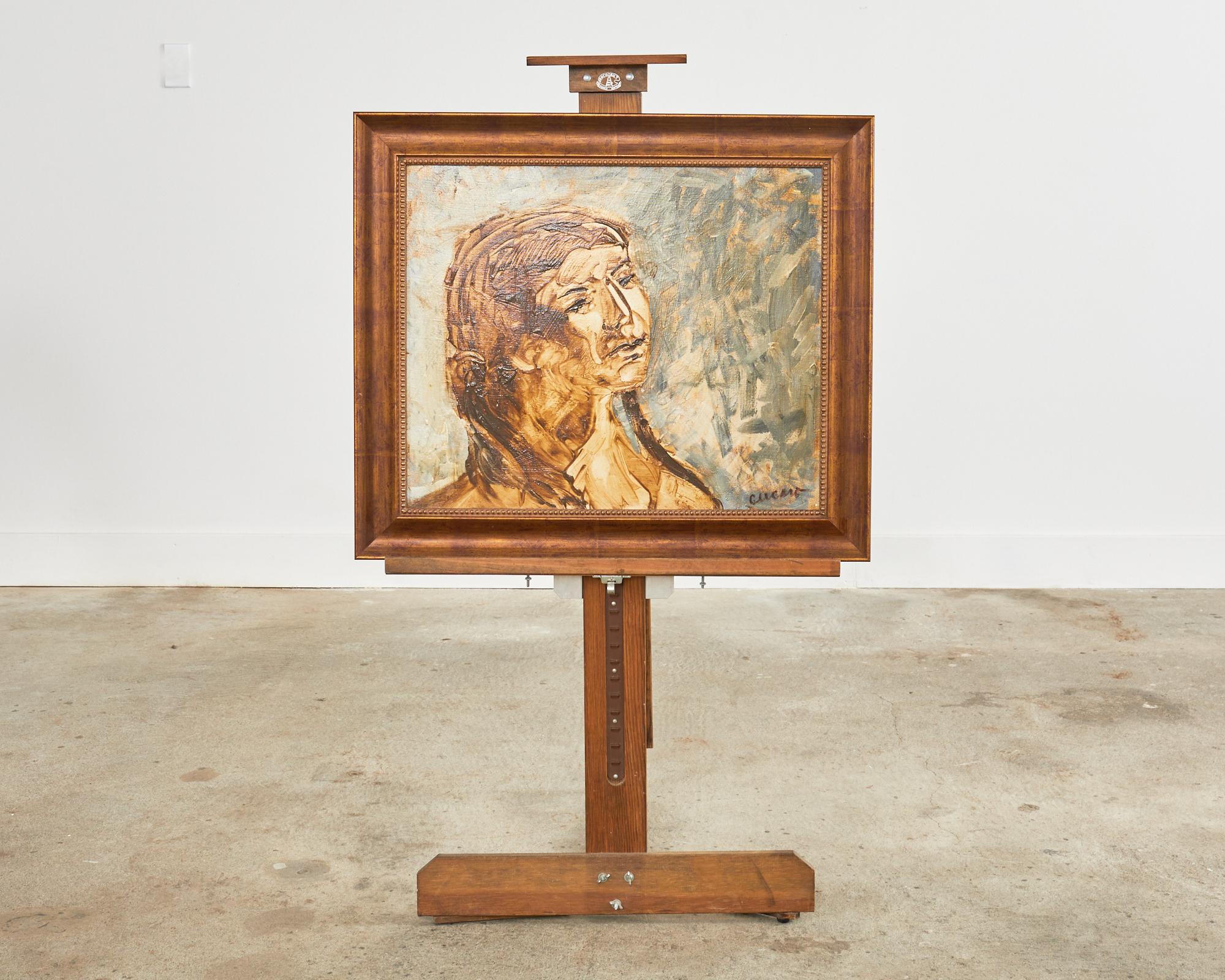 Pascal Cucaro, 1915-2003 Midcentury Portrait of a Woman For Sale at 1stDibs