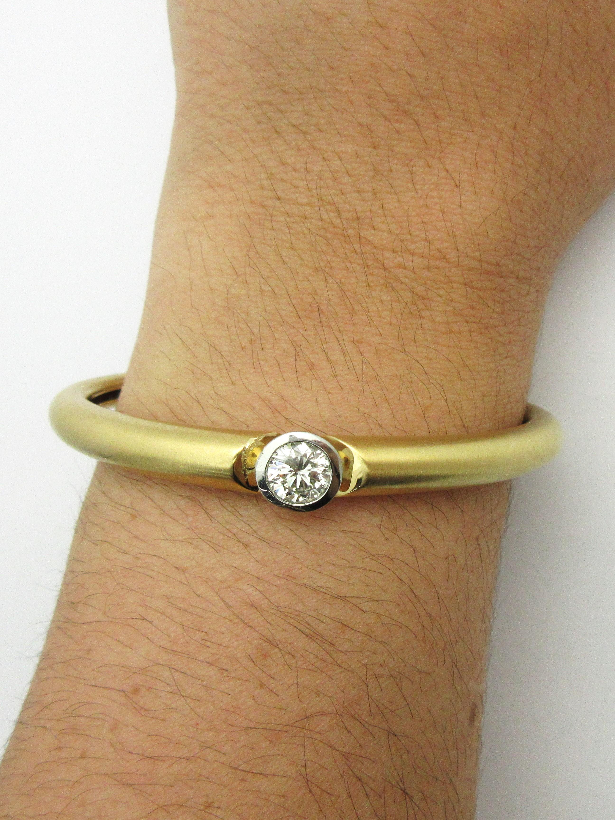 Pascal Lacroix 1 Carat Diamond Bangle Bracelet For Sale at 1stDibs | pascal lacroix bracelets