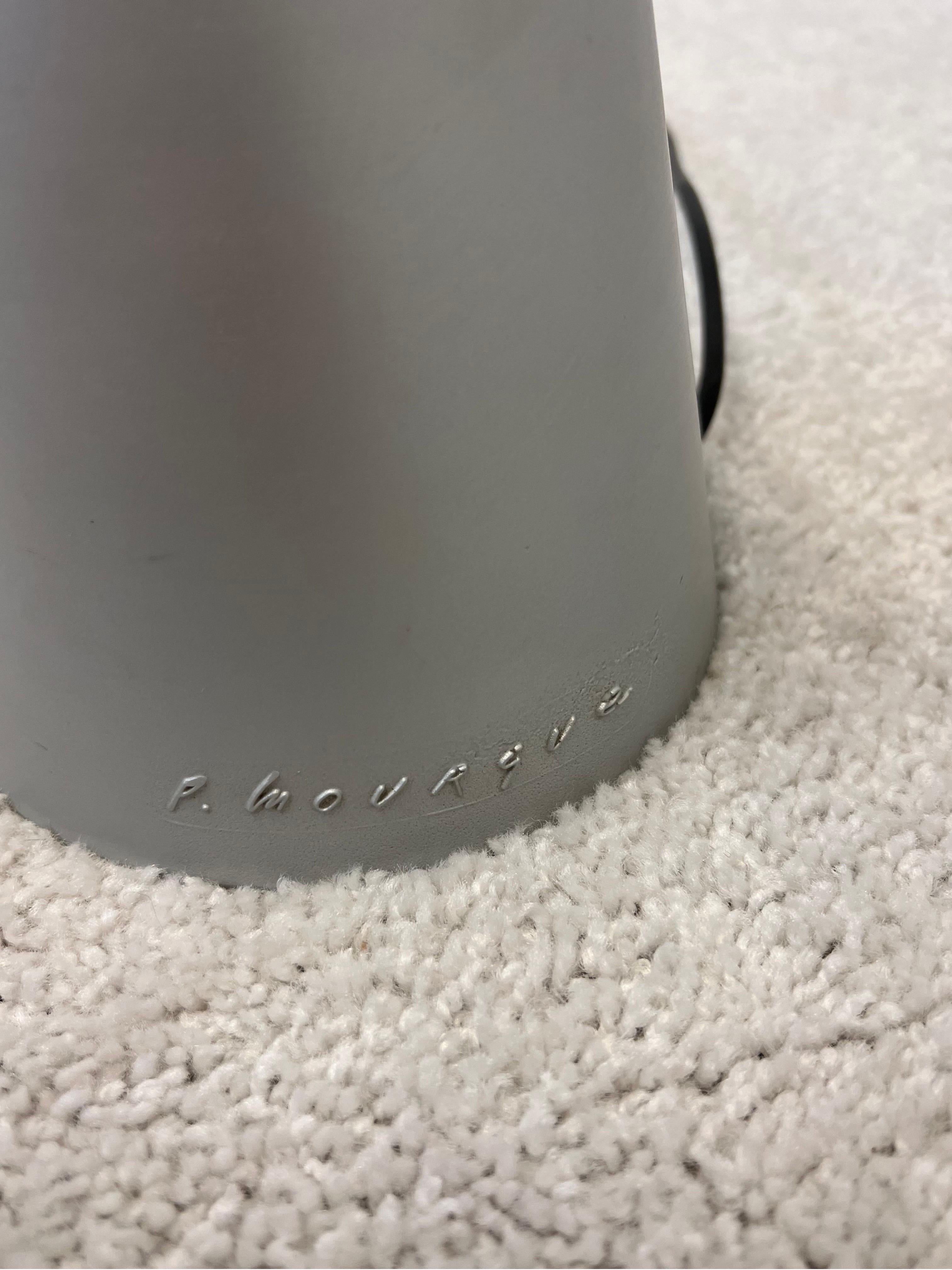 Pascal Mourgue Steel Floor Lamp with Tan Shade for Ligne Roset For Sale ...