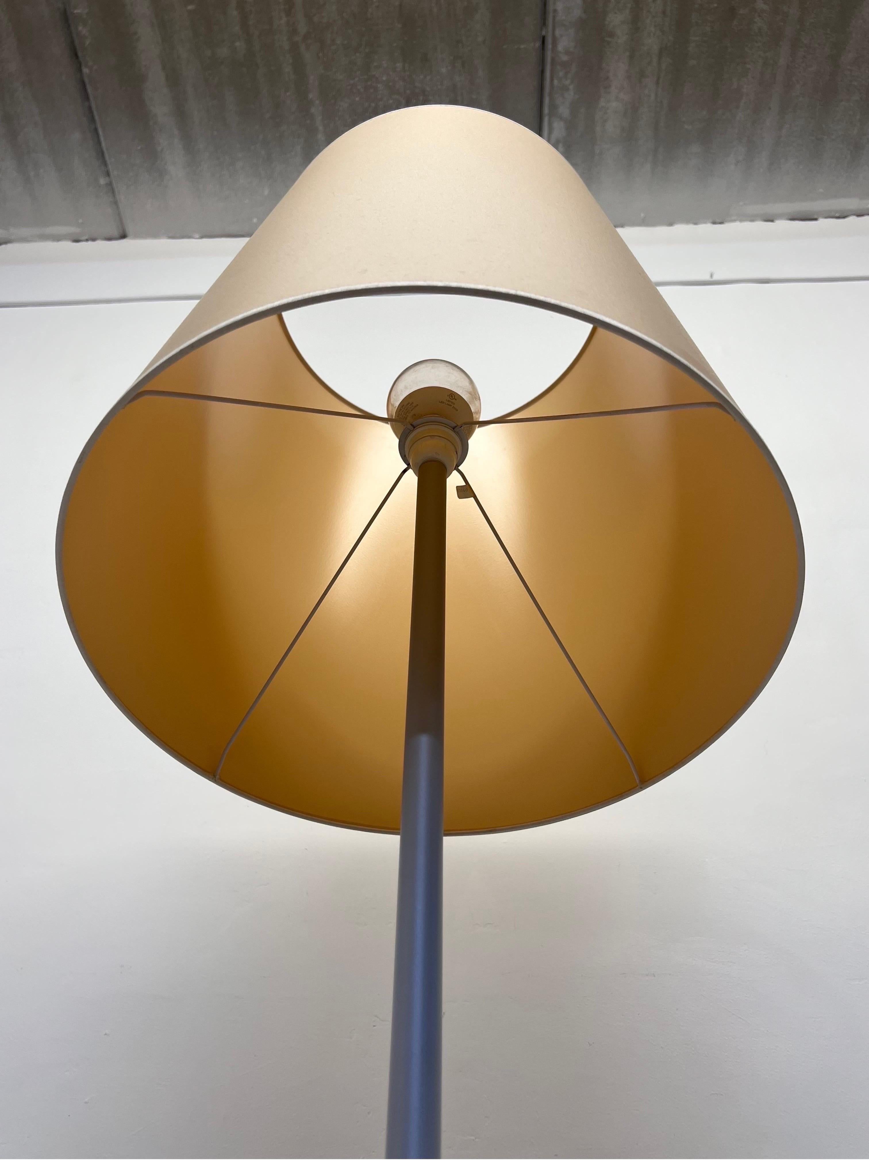 Pascal Mourgue Steel Floor Lamp with Tan Shade for Ligne Roset For Sale ...