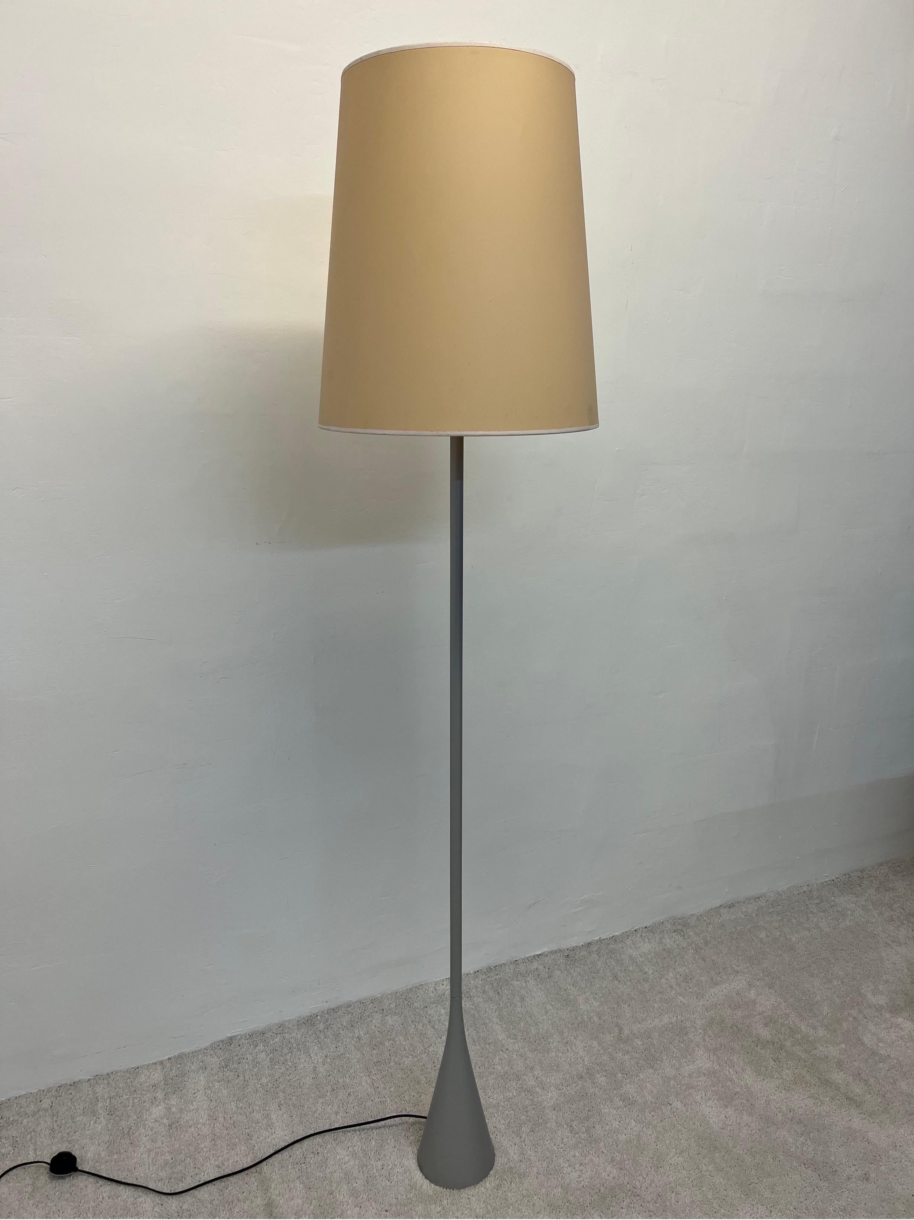 Pascal Mourgue Steel Floor Lamp with Tan Shade for Ligne Roset For Sale ...