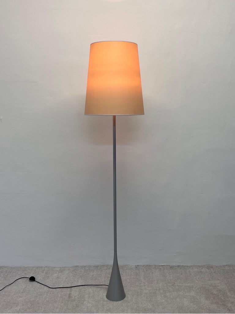Pascal Mourgue Steel Floor Lamp with Tan Shade for Ligne Roset For Sale ...