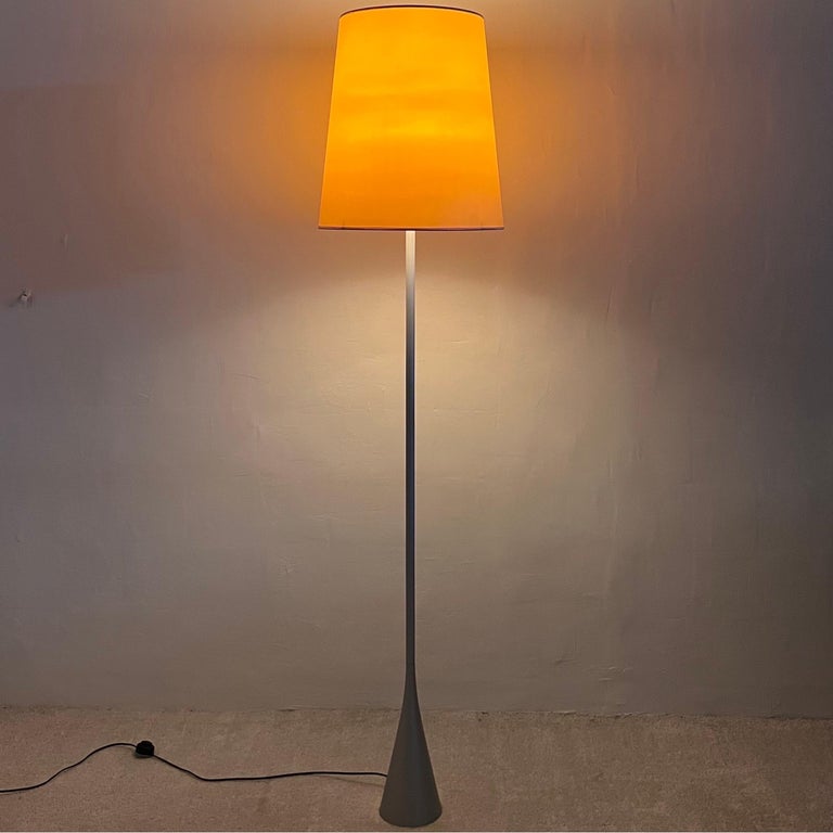 Pascal Mourgue Steel Floor Lamp with Tan Shade for Ligne Roset For Sale ...