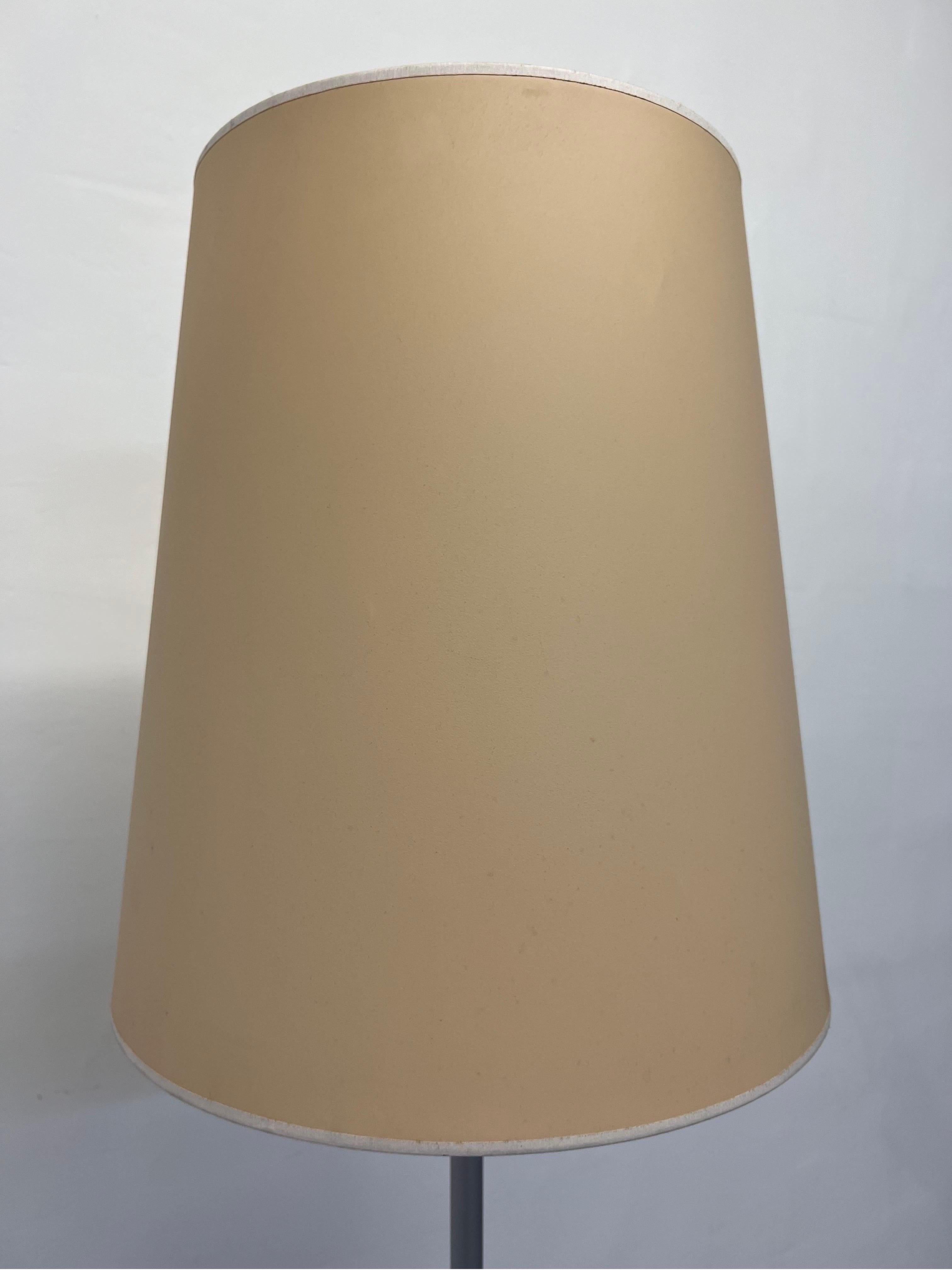 Pascal Mourgue Steel Floor Lamp with Tan Shade for Ligne Roset For Sale ...