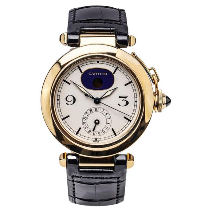 Pasha De Cartier 18kt. Yellow Gold Moon Phase Calendar Unisex ...