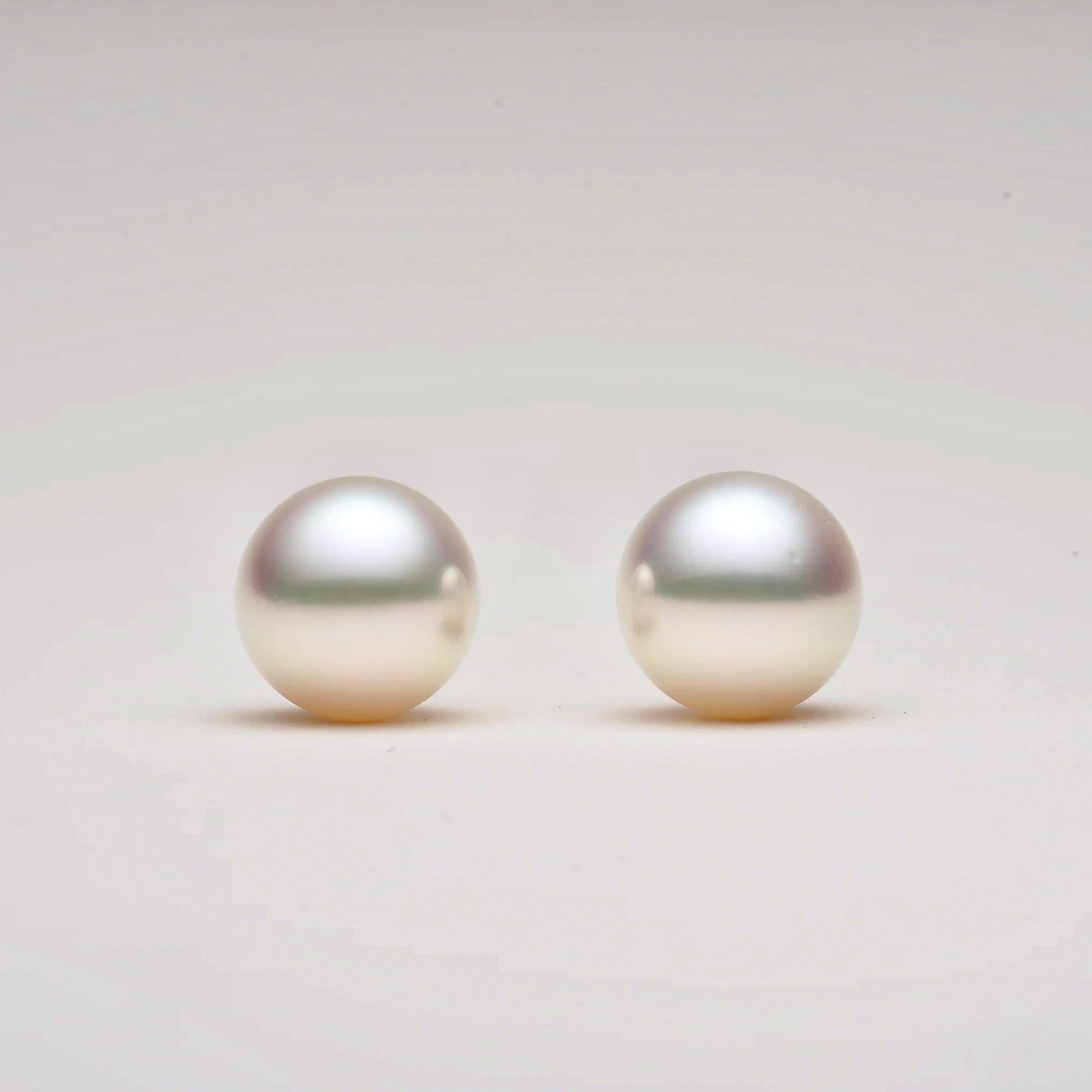 Paspaley Round Pair South Sea Pearl from Australia For Sale at 1stDibs