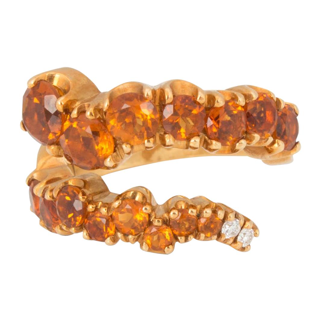 Pasquale Bruni Citrine and Diamond Sun Ray Ring at 1stDibs