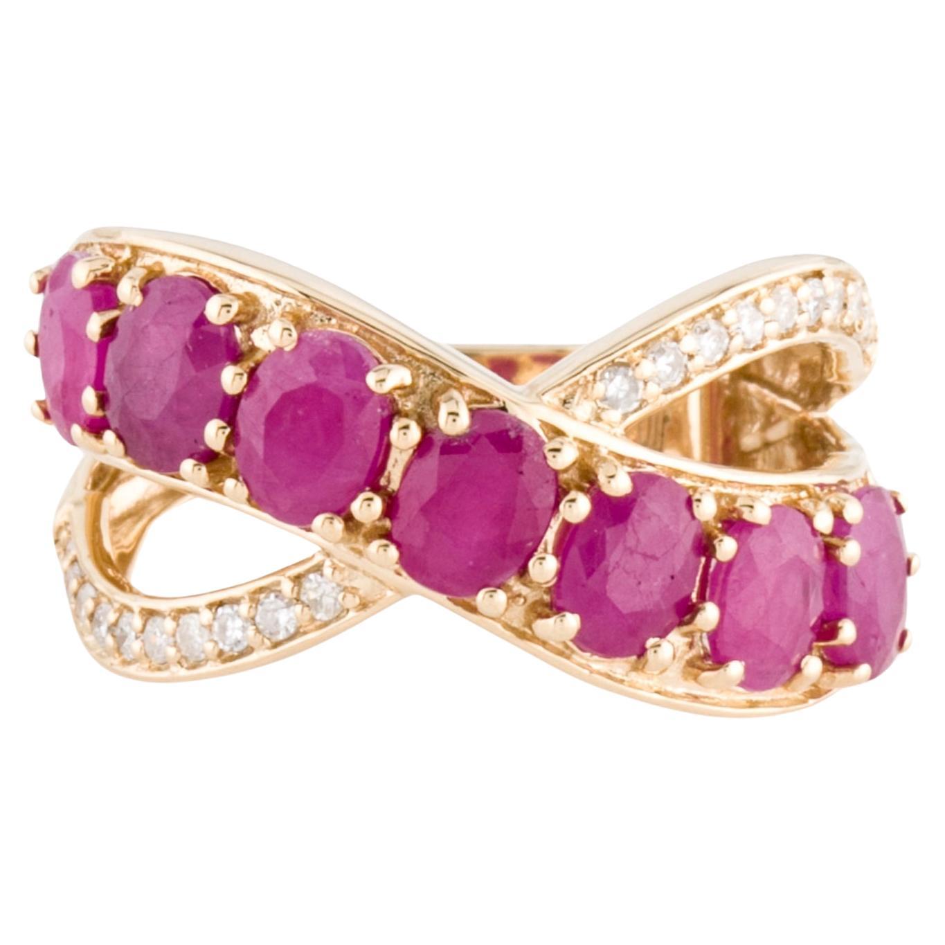 Passionate Blossoms Ruby and Diamond Ring A Blooms of Passion Collection Exclusi For Sale at 1stDibs